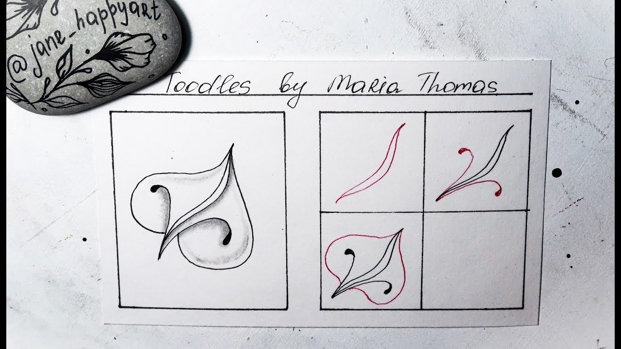 TOODLES BY MARIA THOMAS || ZENTANGLE - YouTube