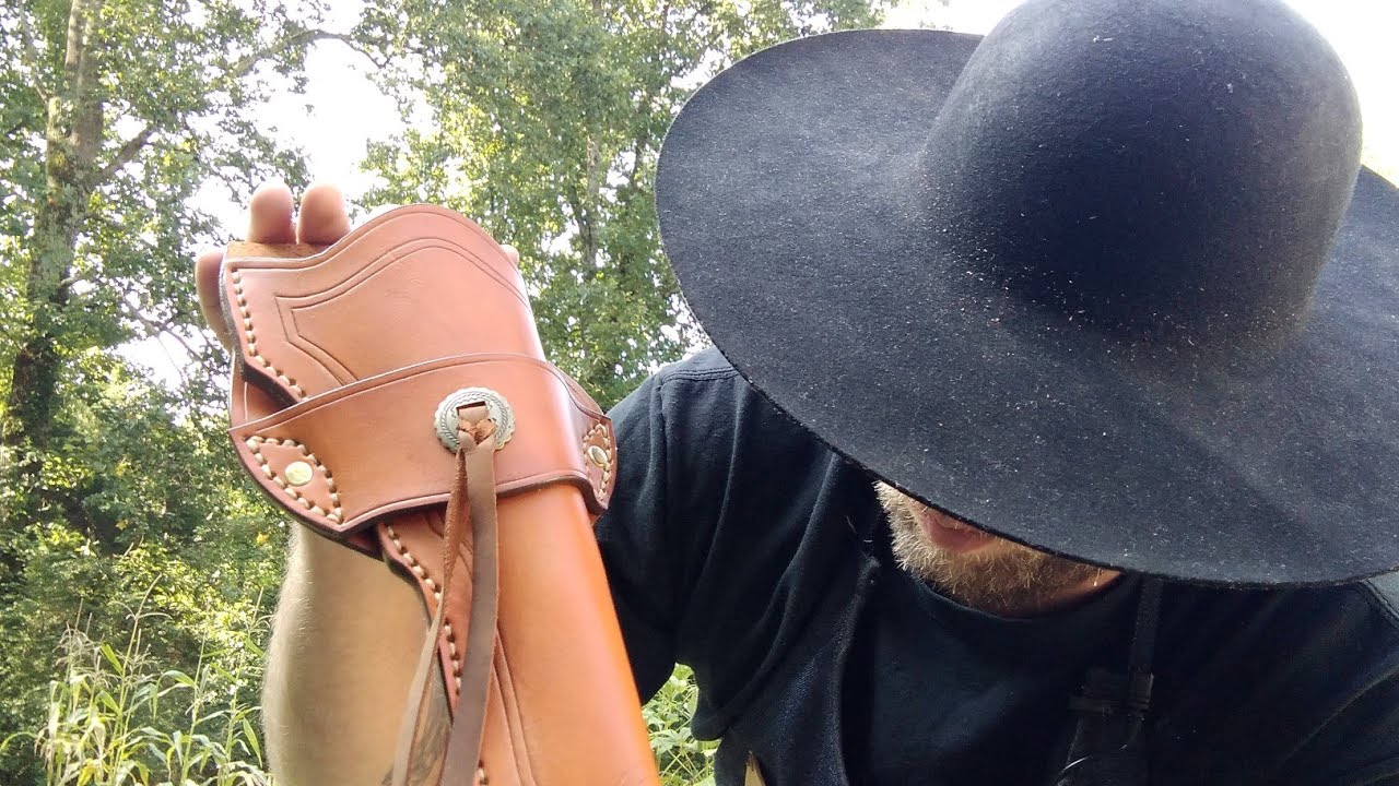 Leather Holster For Schofield Revolver - YouTube