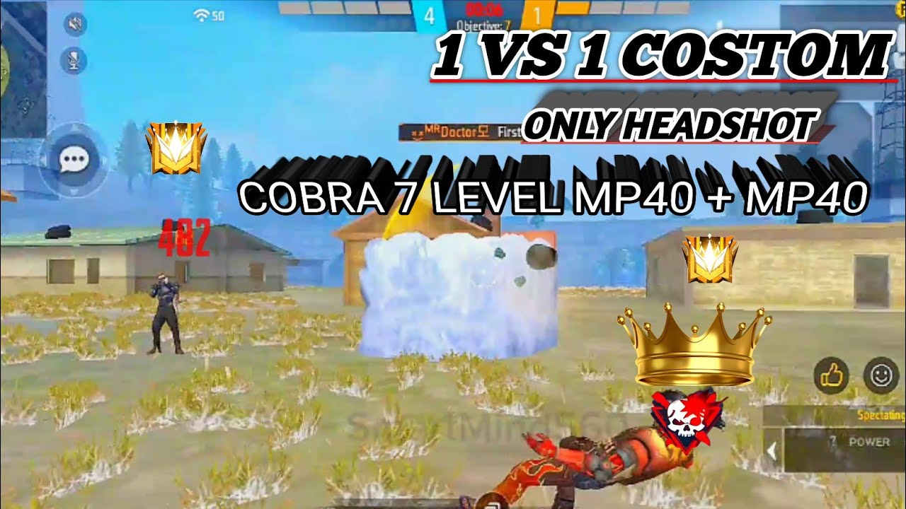 MP40+MP40 EVO GUN | Headshot⚡| 1 VS 1 COSTOM | ONLY HEADSHOT Full ...