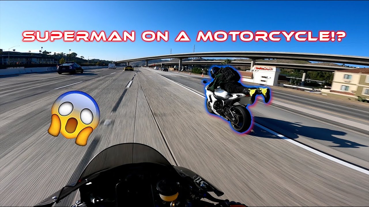 SUPERMAN on a MOTORCYCLE? - YouTube
