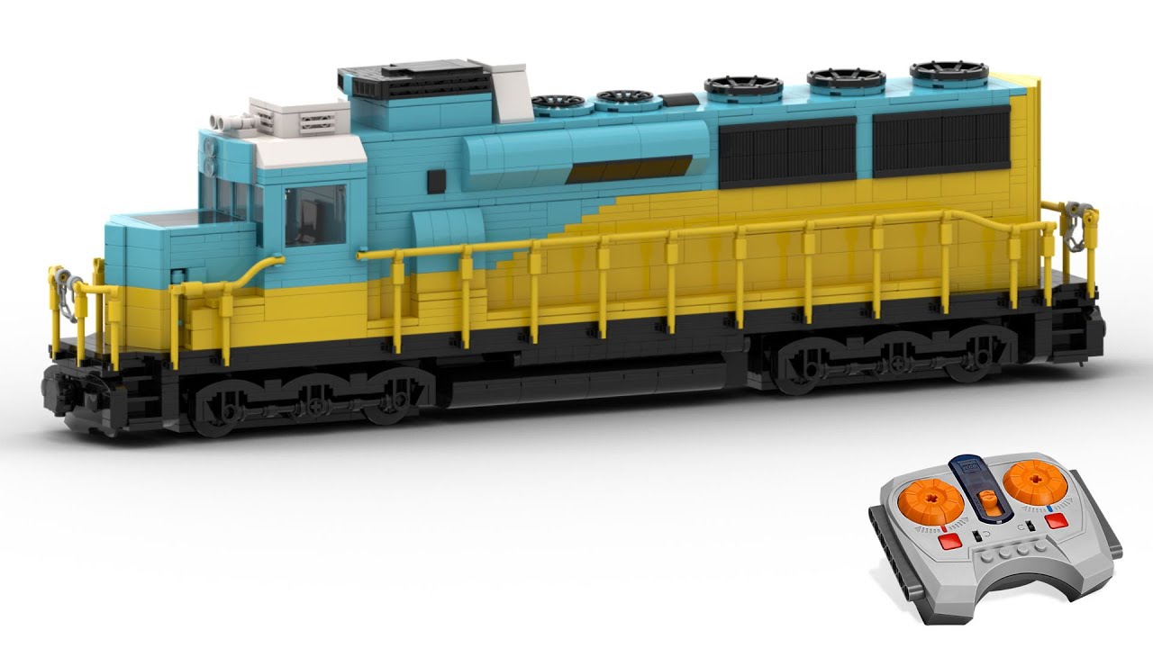 LEGO Diesel locomotive - EMD SDL50 - MOC - YouTube