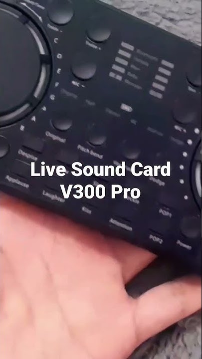 Live Sound Card | V300 Pro - YouTube