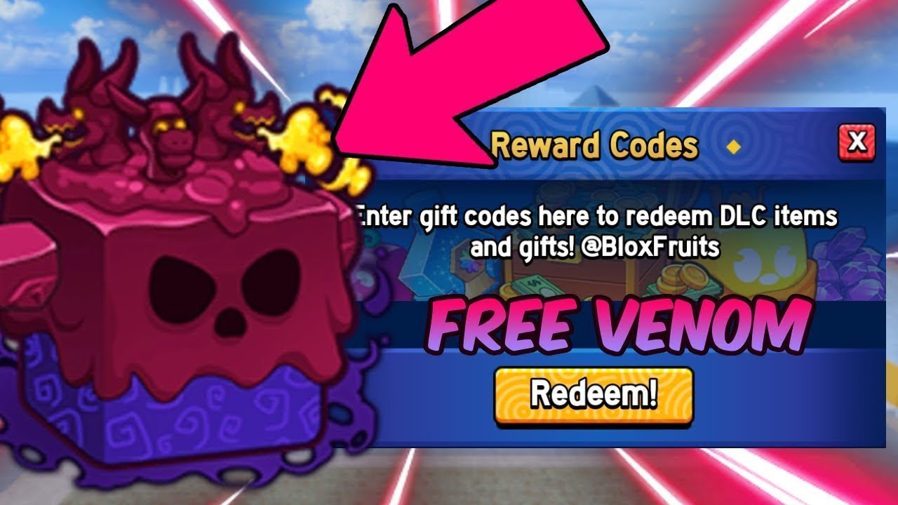 VENOM FRUIT CODE BLOX FRUITS ROBLOX - YouTube