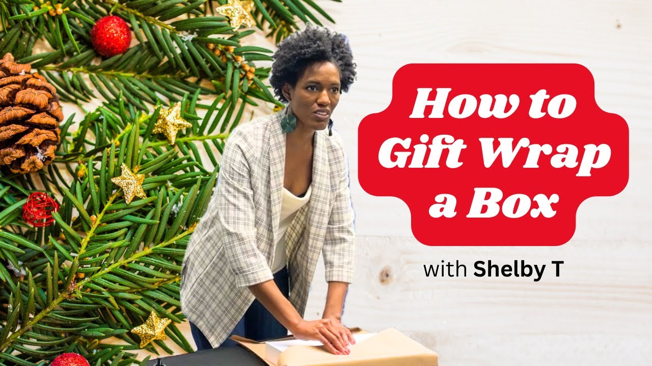 How to Gift Wrap a Box - YouTube