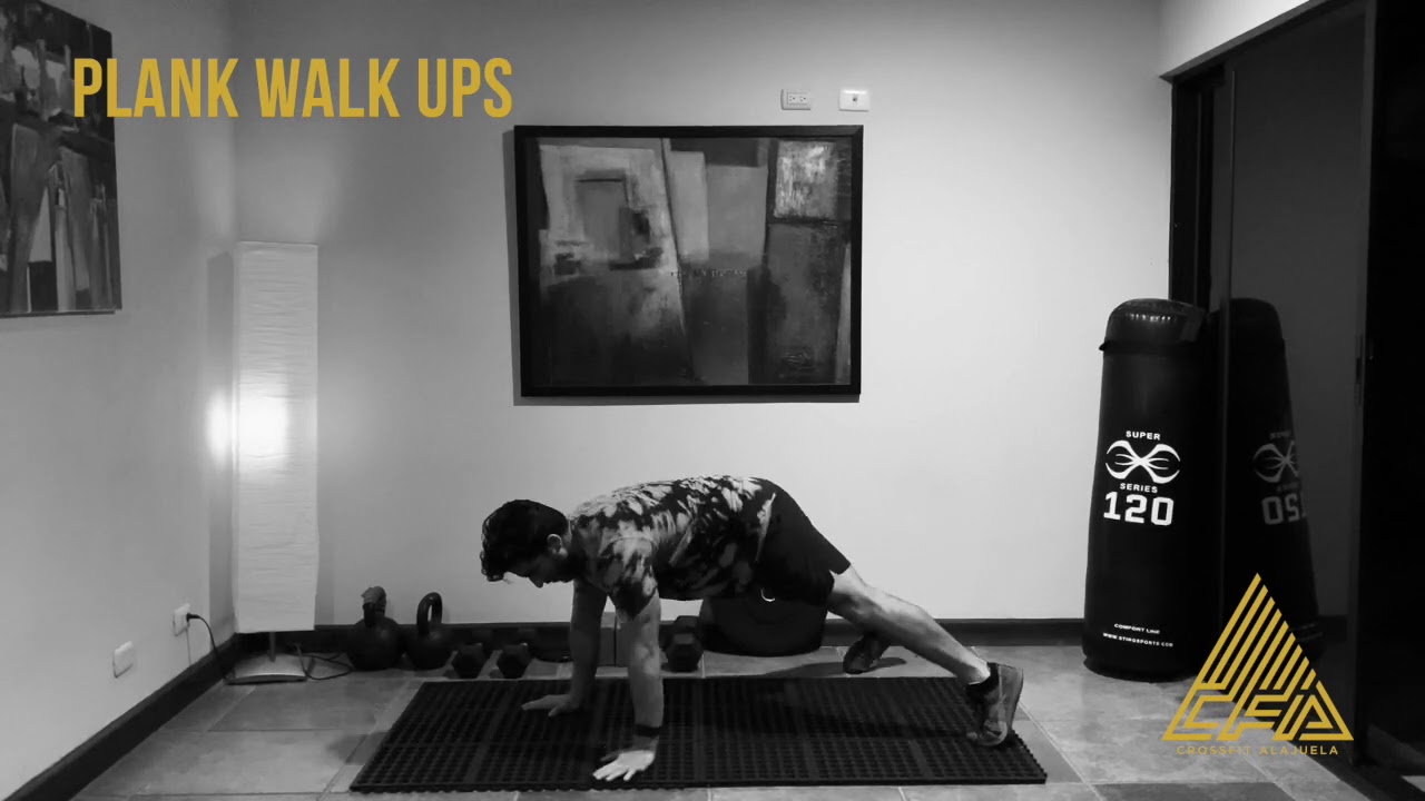 Plank Walk Ups - CrossFit Alajuela Movement Gallery - YouTube