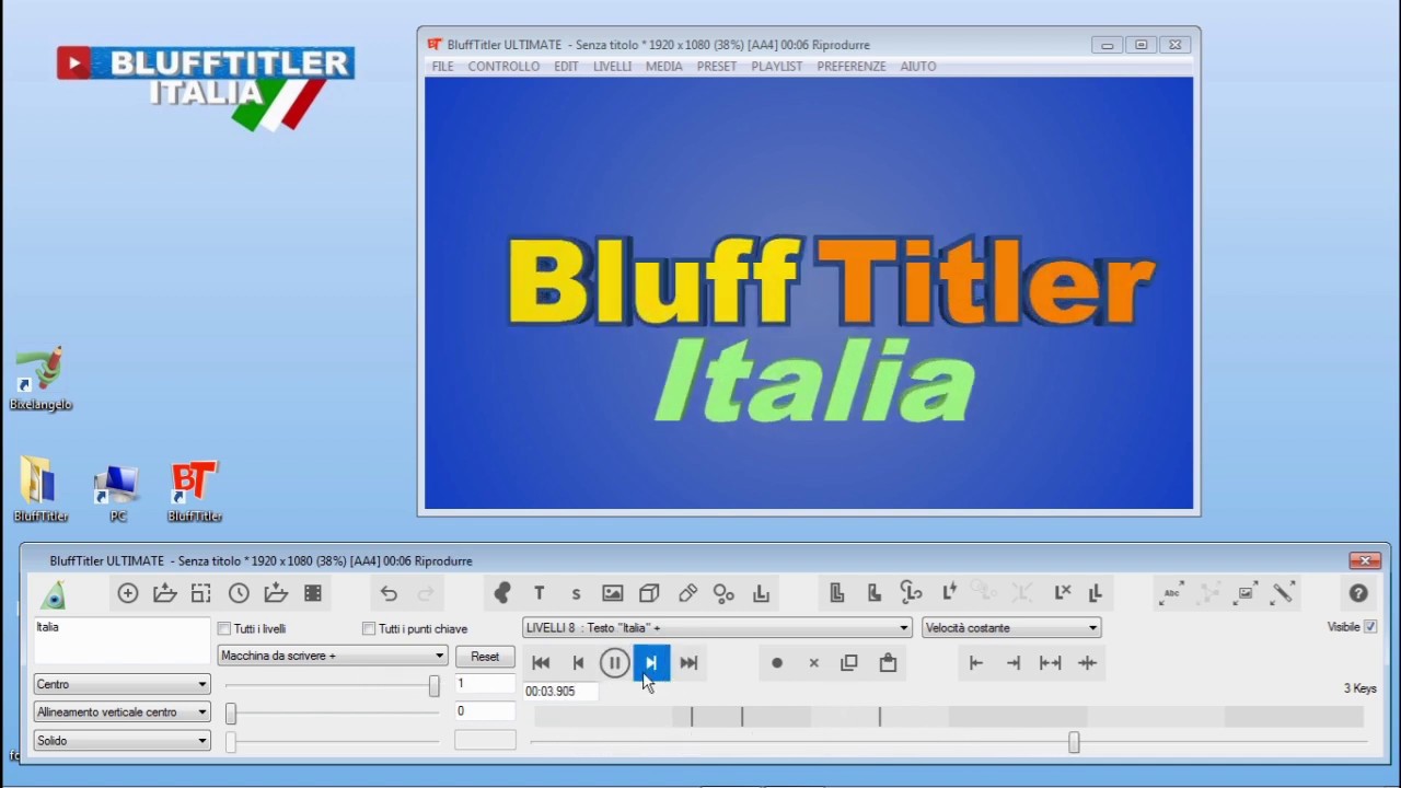 Tutorial sigla dimostrativa BluffTitler Italia - YouTube