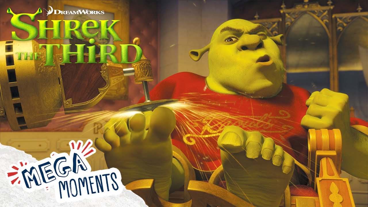 Shrek's New Makeover! 💅 | Shrek the Third | Movie Moments | Mega ...