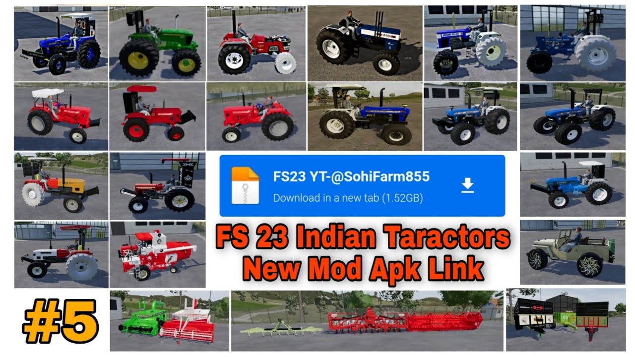 Fs 23 Indian Tractors New Apk Download #fs23 @SohiFarm855 - YouTube