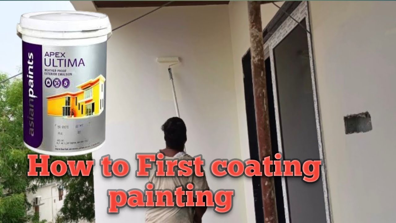 How to apply first coating painting work #painting @proddatur house ...