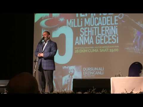 Dursun Ali Erzincanlı Erzurum'da