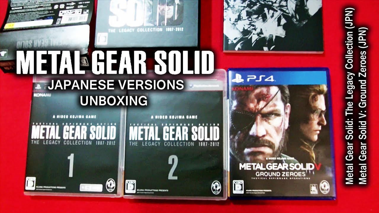 MGSV: Ground Zeroes (JPN) + MGS: The Legacy Collection (JPN) Unboxing ...