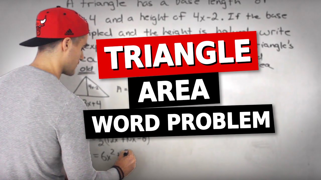 MCR3U - Triangle Area Word Problem - Grade 11 Functions - YouTube