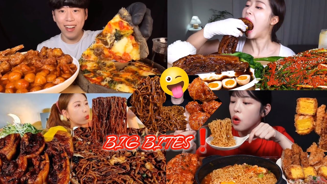 Big Bites Food Compilation MUKBANGERS TASTY MEAL ️ ASMR MUKBANG ...