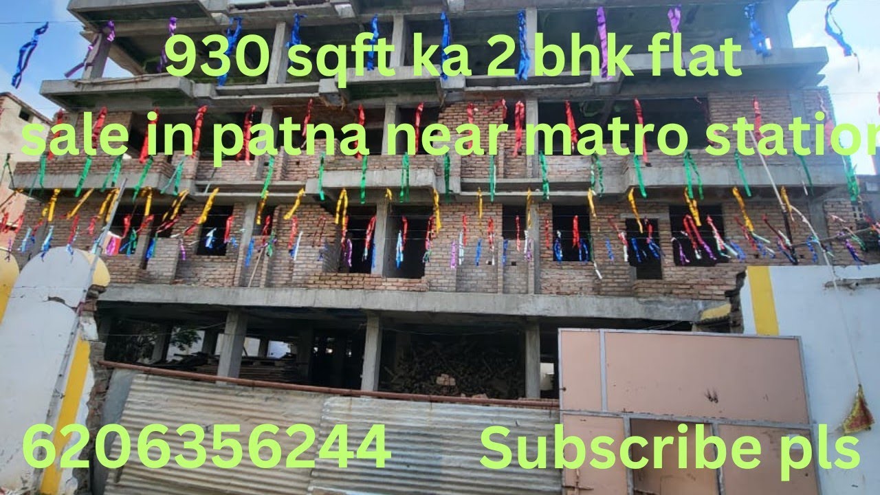 2 bhk 930 sqft ka flat sale in patna! 2 bhk flat sale near matro ...