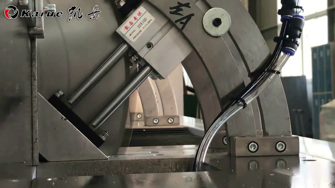 cnc corner connector cutting machine - YouTube