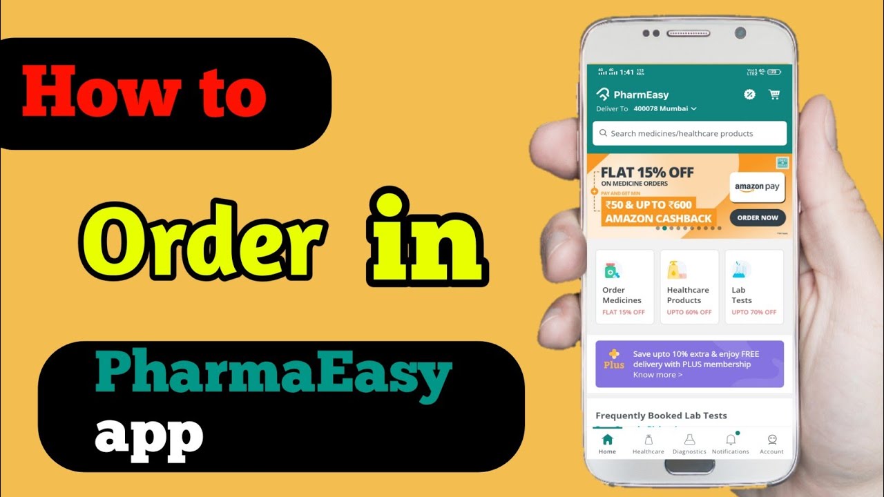 How to order in pharma easy app - YouTube
