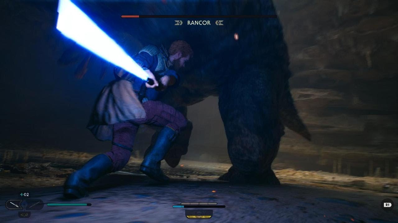 STAR WARS Jedi: Survivor Rancor Early (Jedi Master Single Blade) - YouTube