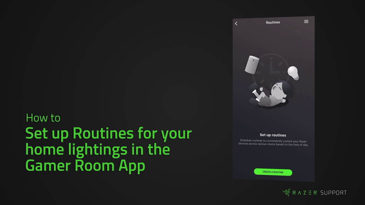 How to set up Routines for your home lightings in the Gamer Room App ...