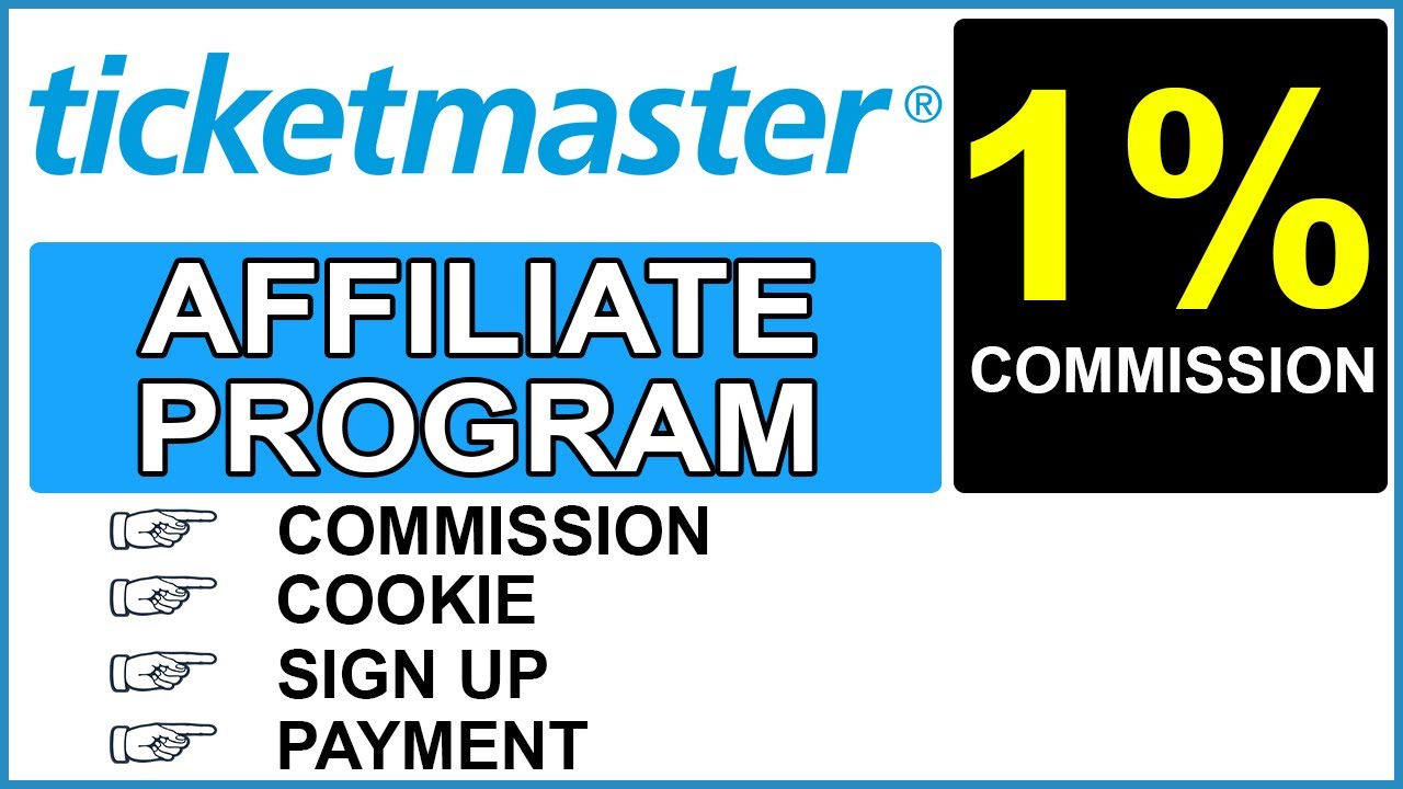 Ticket Master Affiliate Program | Earn Money from TicketMaster.com ...