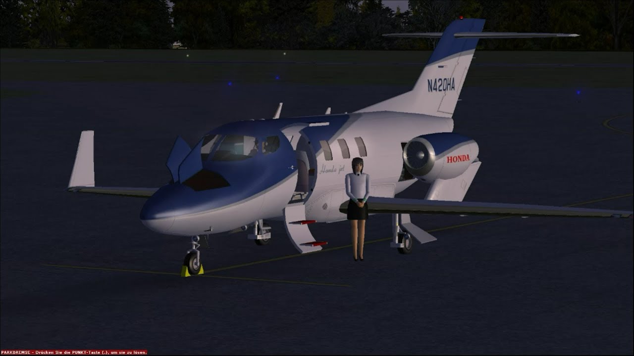 Microsoft FSX - HondaJet HA-420 - From Germany Rügen to Norway Oslo ...