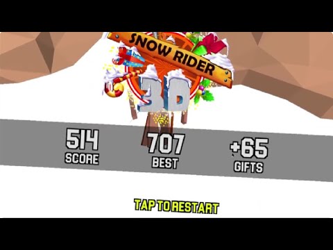 SNOW RIDER 3D / 514 SCORE - YouTube