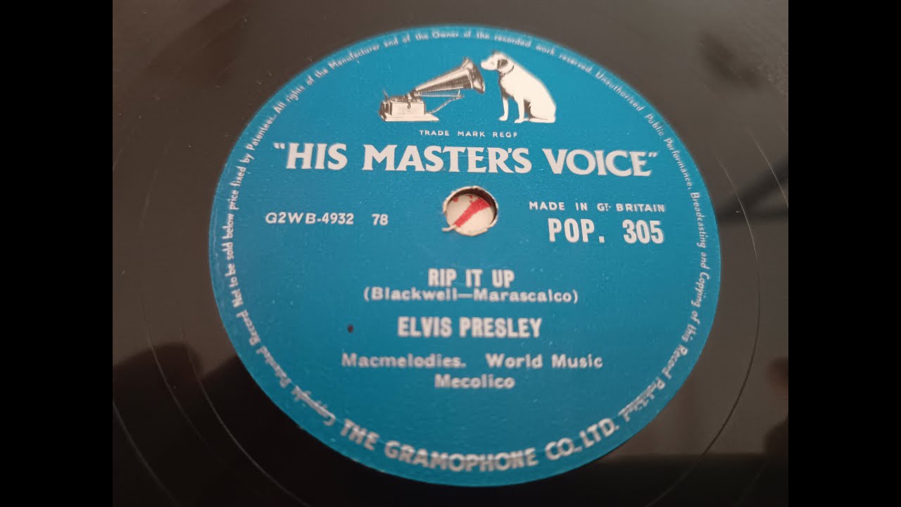 Rip It Up - Elvis Presley - 78rpm - YouTube