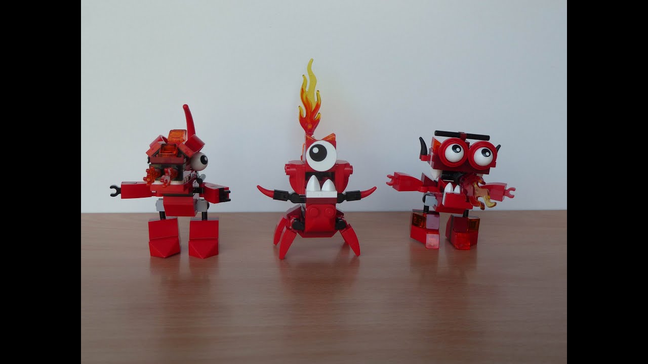 LEGO MIXELS SERIES 4 Infernites tribe Meltus Flamzer Burnard - YouTube