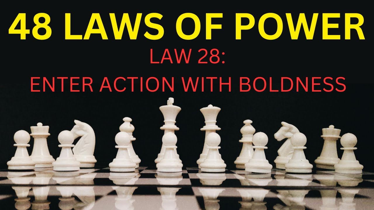 48 Laws of Power | Deep Analysis | Law 28 | Enter Action with Boldness ...