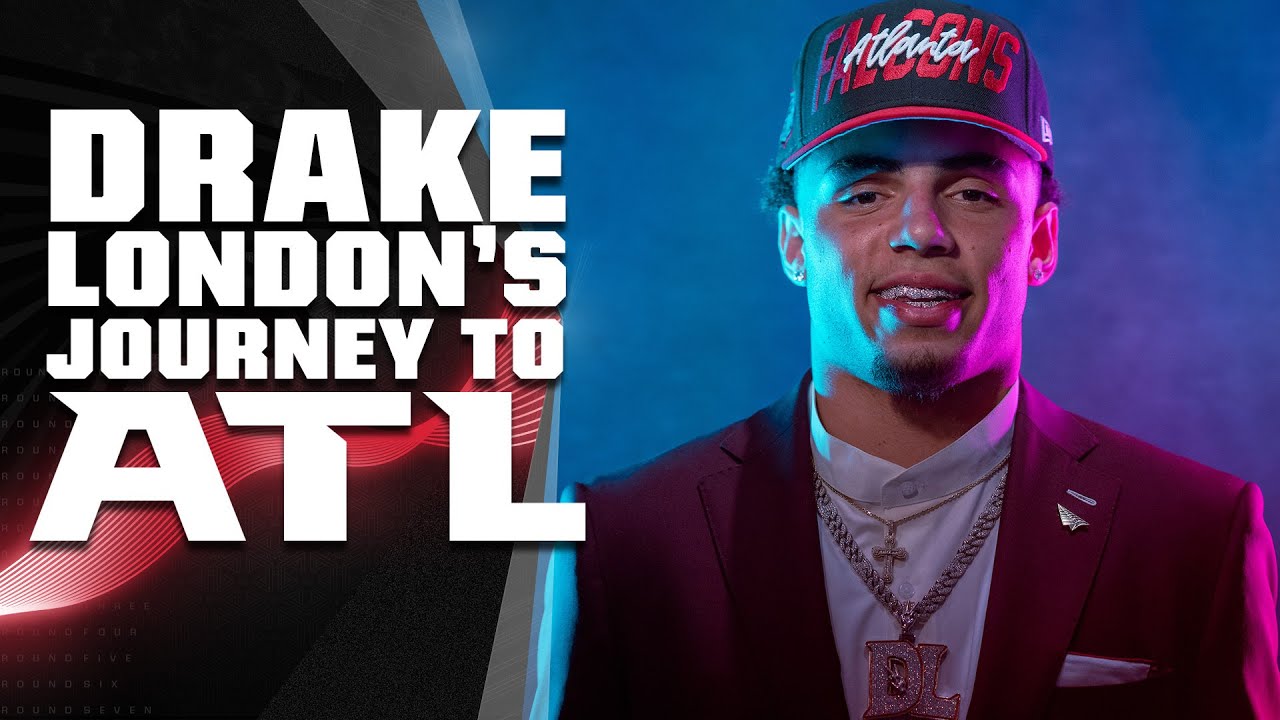 Drake London Arrives in Atlanta | 2022 NFL Draft | Atlanta Falcons ...