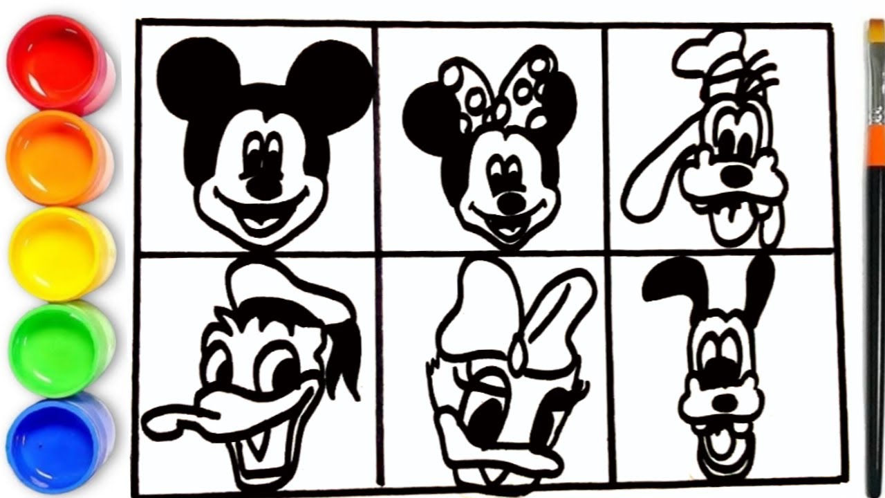 🔴🎀 How to draw Mickey Mouse | Mickey Mouse, Minnie Mouse, Donald Duck ...