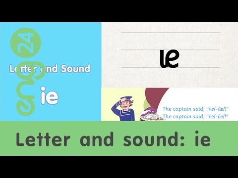 eng Hour : Letter and sound ie [eng24] - YouTube