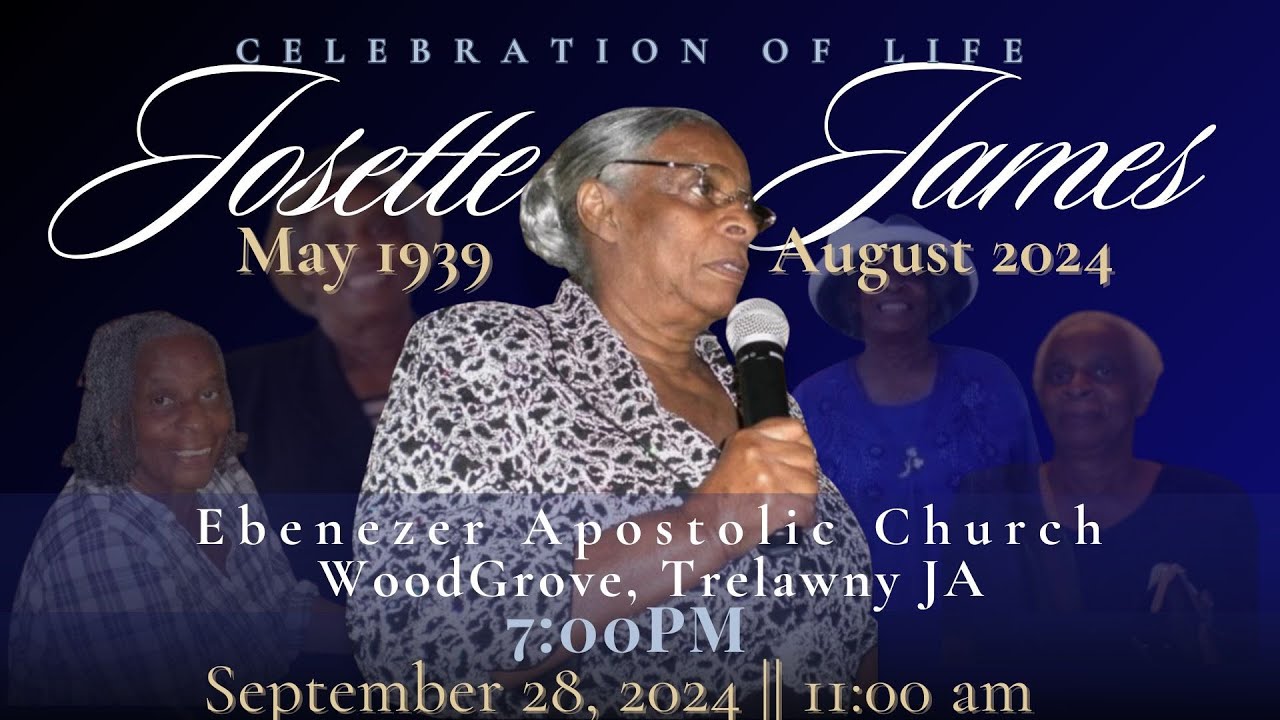 Josette James Memorial Service at Ebenezer Apostolic Church , Woodgrove ...