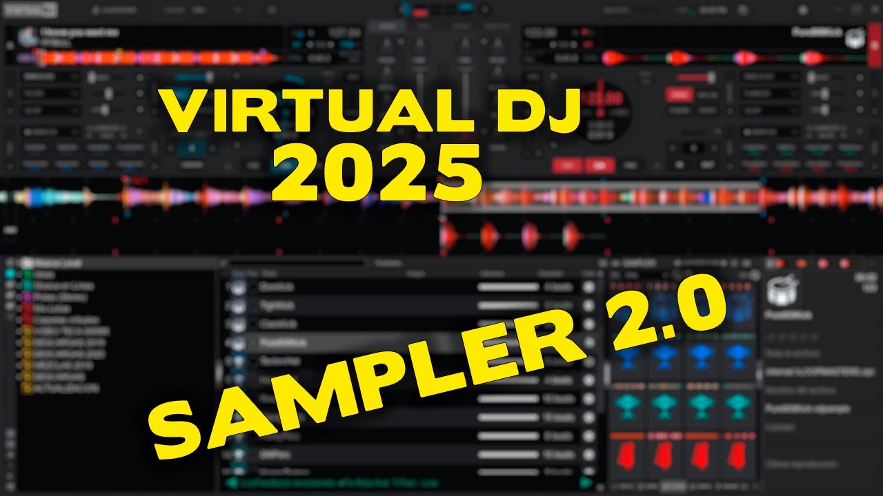 EL FUTURO ES AHORA VIEJO.... virtual dj 2025 ahora con samplers 2.0 ...