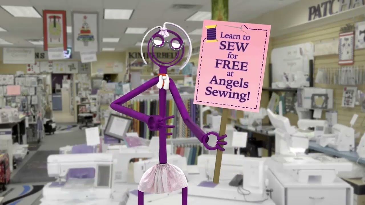 Free Lessons with Machine Purchase at Angels Sewing - YouTube