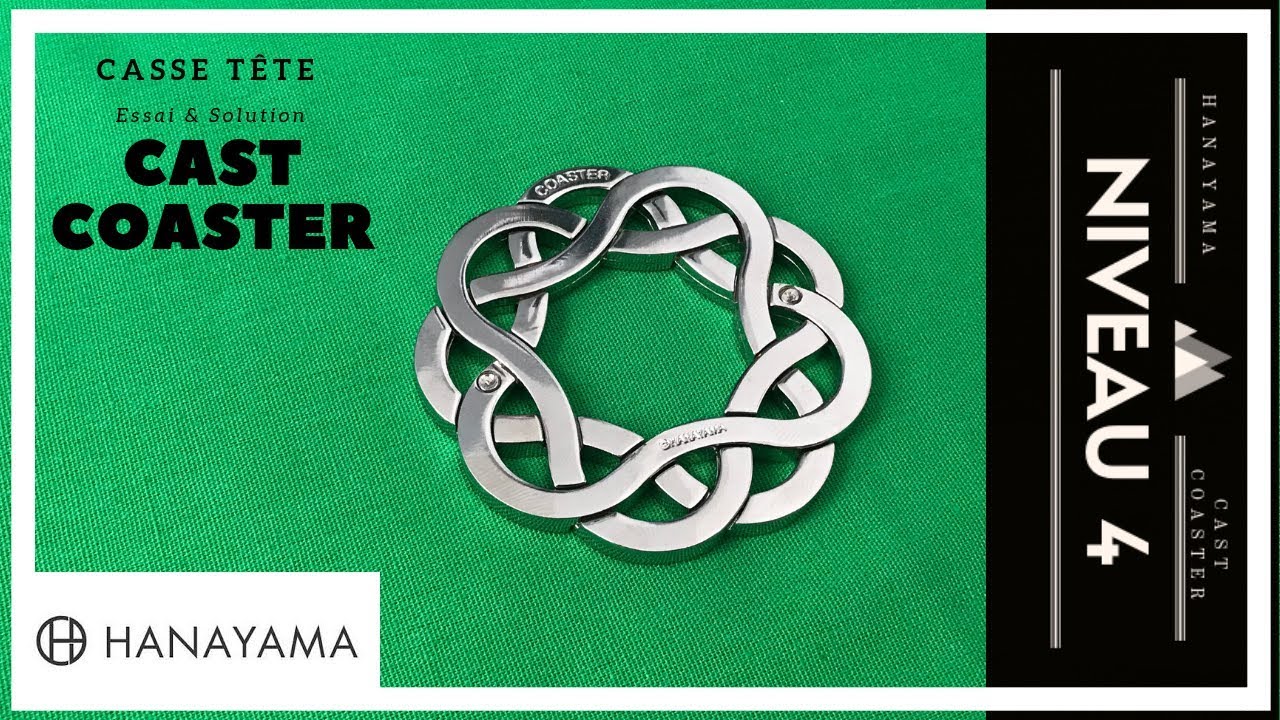 Solution du casse tete Hanayama Cast Coaster - YouTube