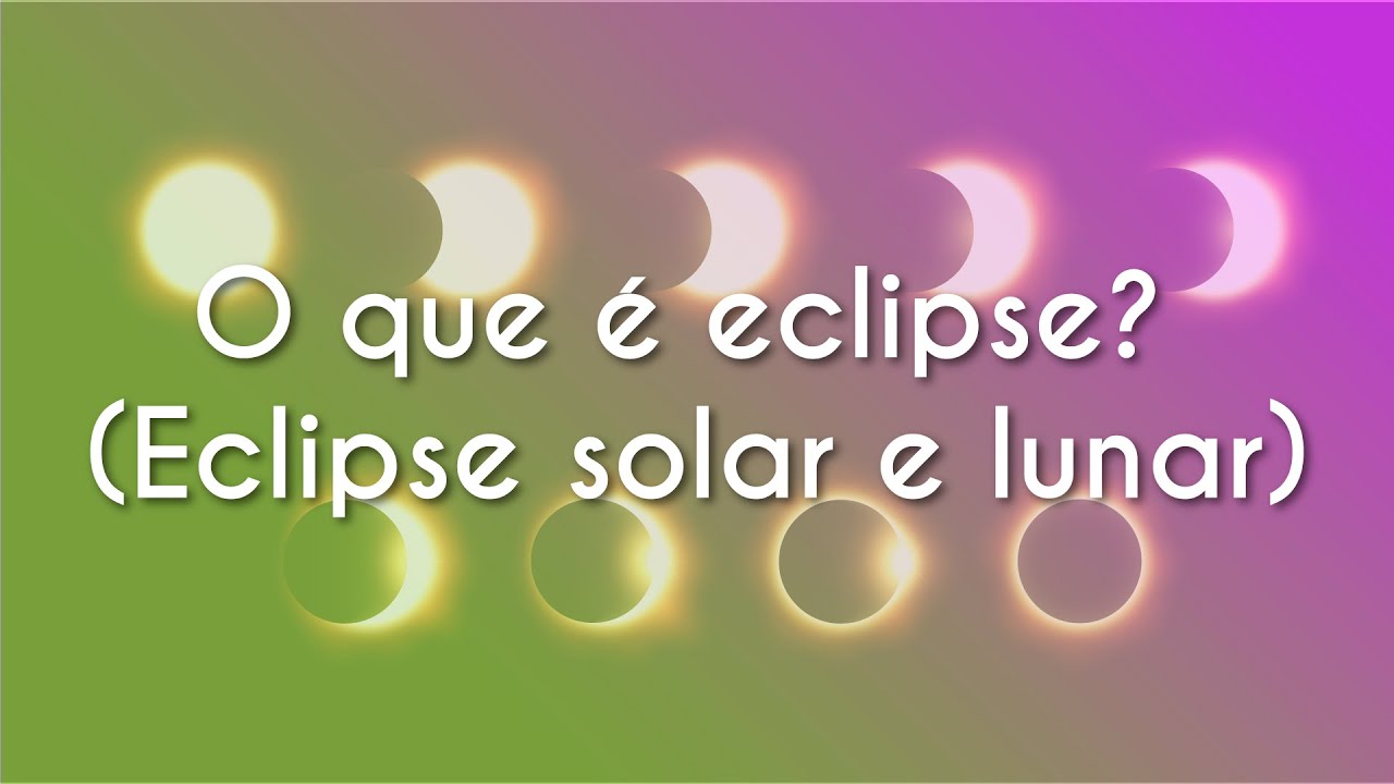 O que é eclipse? (Eclipse solar e lunar) - Brasil Escola - YouTube