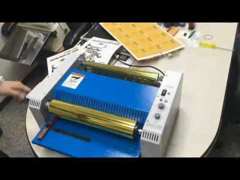 Digital Foil Fusing Machine FT-10 - YouTube