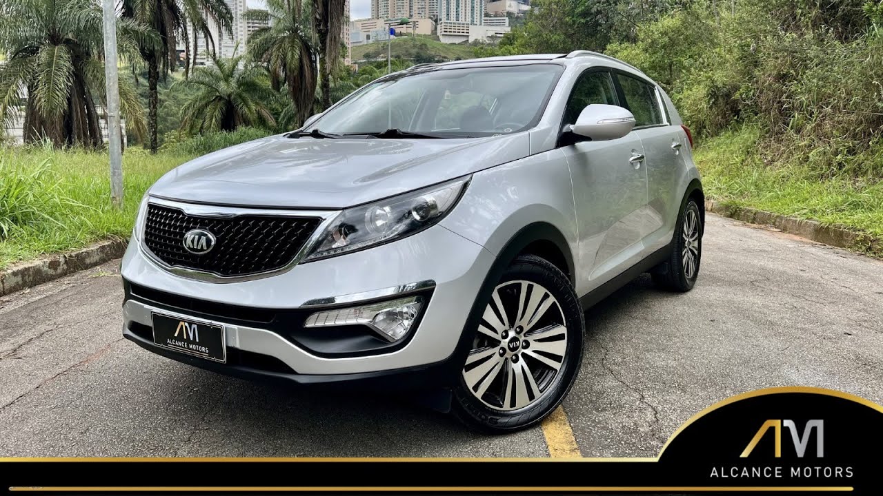 KIA Sportage EX 2.0 16V Aut 2016 Prata + Teto solar panorâmico - YouTube