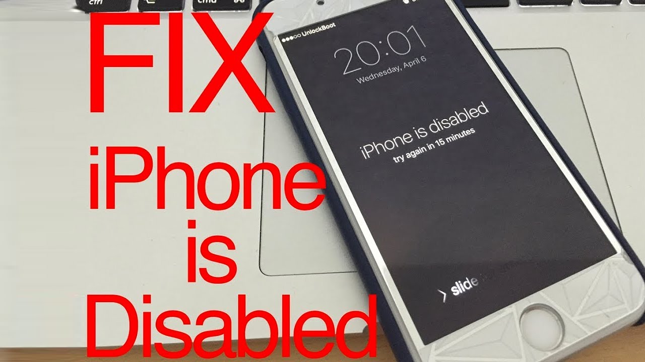 Your iPhone is Disabled - Here's how to Fix it! Enable iPhone 7 6 6S 6 ...