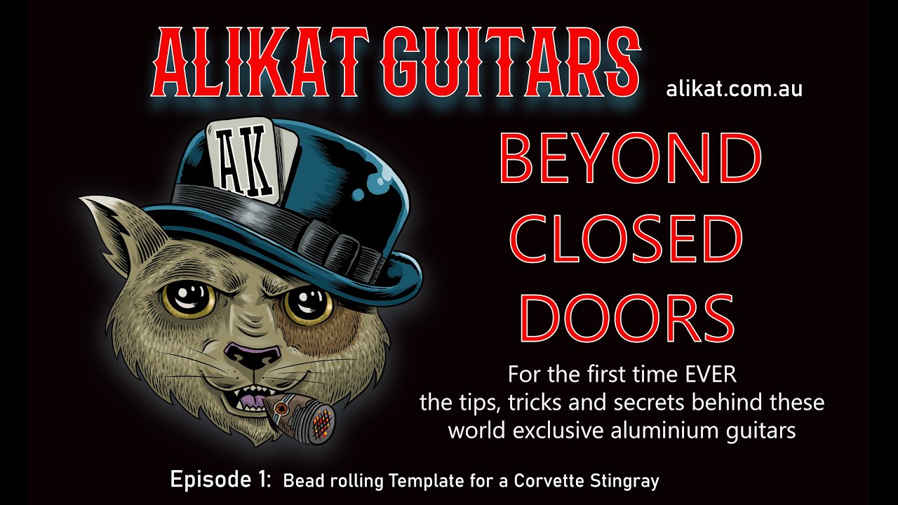 Alikat Guitars - Beyond Closed Doors - Ep. 1 Making a Corvette Stingray Template - YouTube