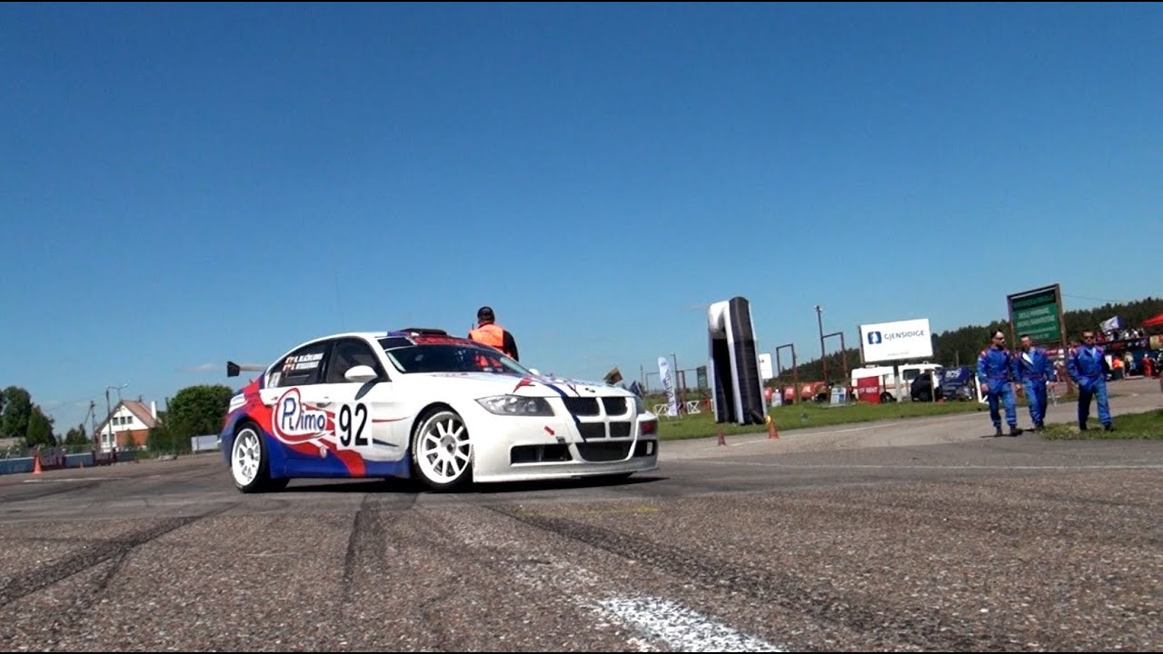 Rimo BMW 330d touring car in DOLCE 555 km race - Nemuno Žiedas - YouTube