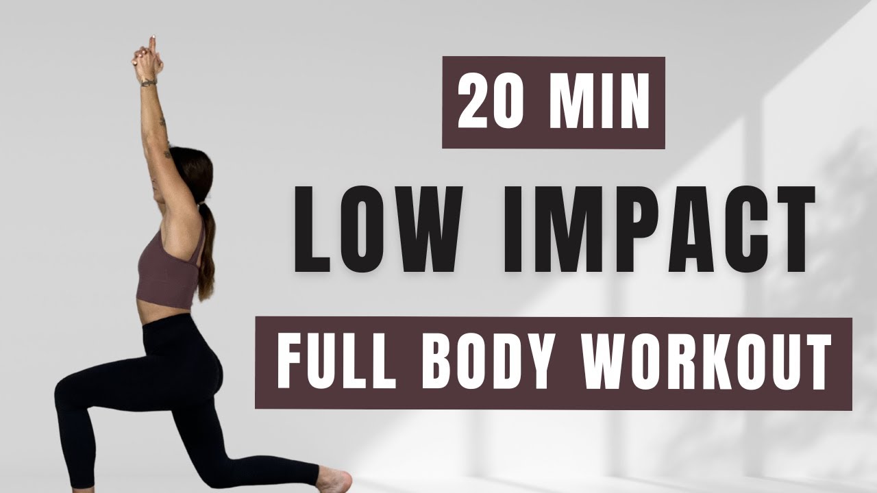 20 MIN LOW IMPACT FULL BODY WORKOUT - At Home & No Equipment - YouTube