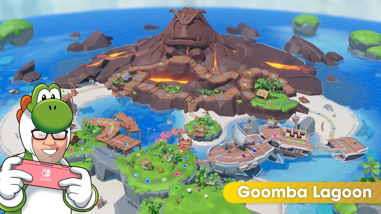First Look at Single Player | Mario Party Jamboree | Goomba Lagoon ...