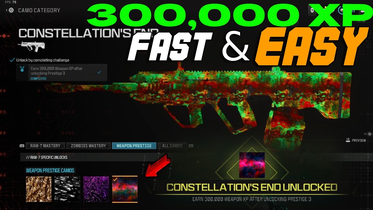 How To Unlock Constellation end Camo in Warzone 3 (Fastest Way) Tips ...