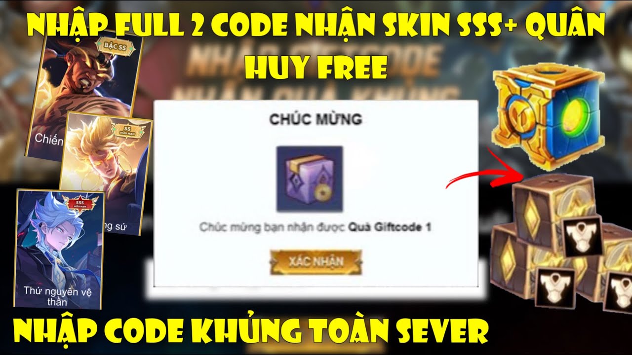 GiftCode Liên Quân | Nhập 2 Code Liên Quân Nhận Skin SSS+ , Quân Huy ...