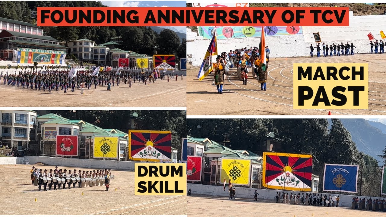 63rd Founding Anniversary Celebration, TCV || 2023 || March Past - YouTube