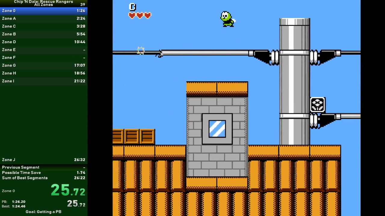 Chip'n Dale: Rescue Rangers Speedrun All Zones 20:11 - YouTube