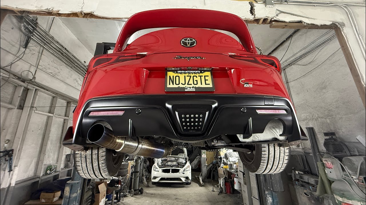RK Titanium Exhaust Install On My MK5 Supra - YouTube