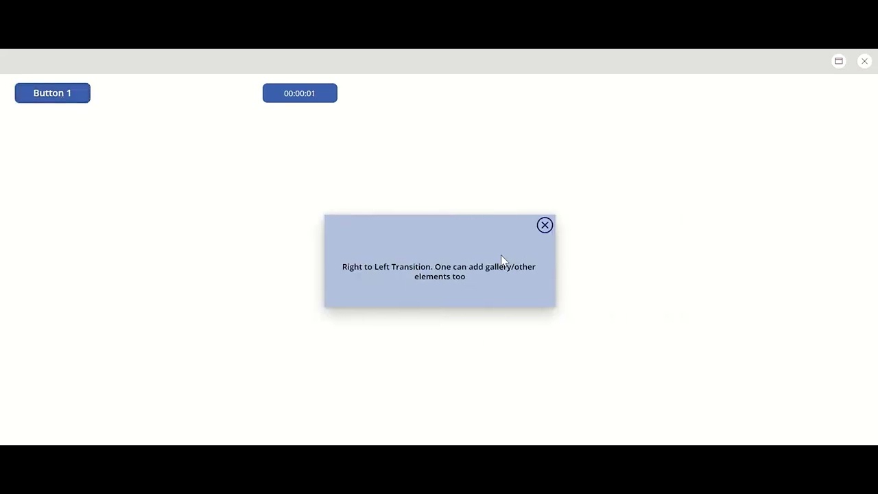 Pop-Up with a transition effect | Canvas App - YouTube