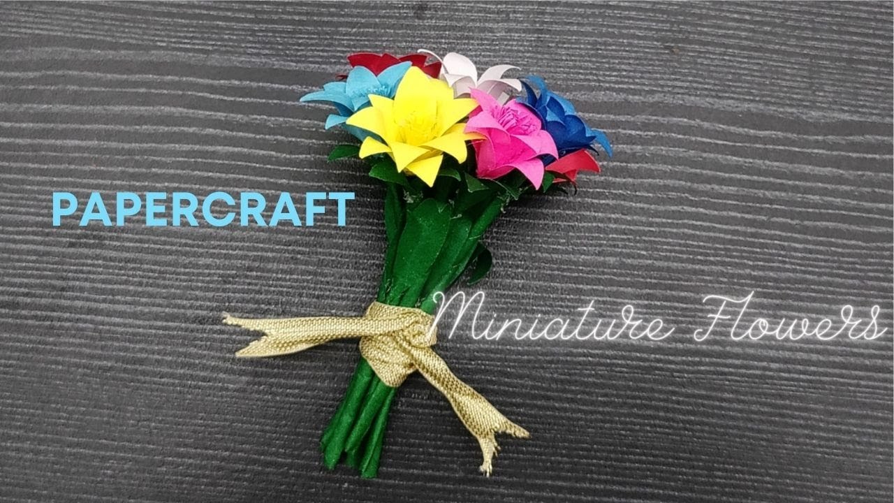 How to Make DIY Miniature Origami Flowers for spring - Crafting with ...